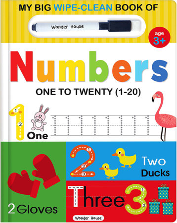 My Big Wipe And Clean Book of Numbers for Kids : 1 to 20 by Wonder ...