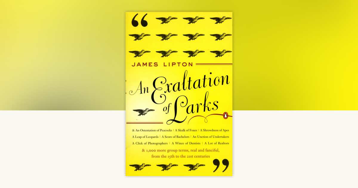 An Exaltation of Larks by James Lipton: 9780140170962 ...