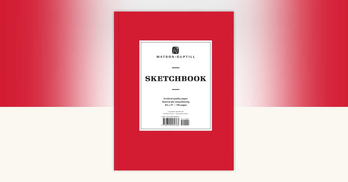 Large Sketchbook (Ruby Red) by Watson-Guptill: 9780399582363 ...