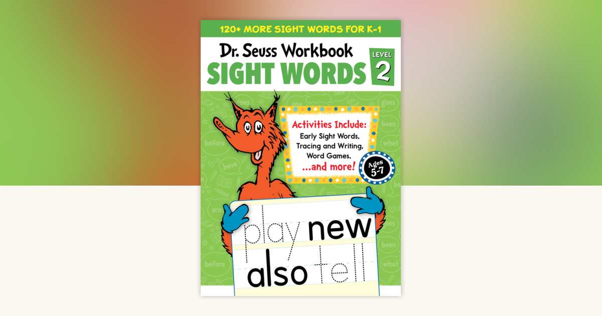 Dr. Seuss Sight Words Level 2 Workbook by Dr. Seuss: 9780593712498 ...