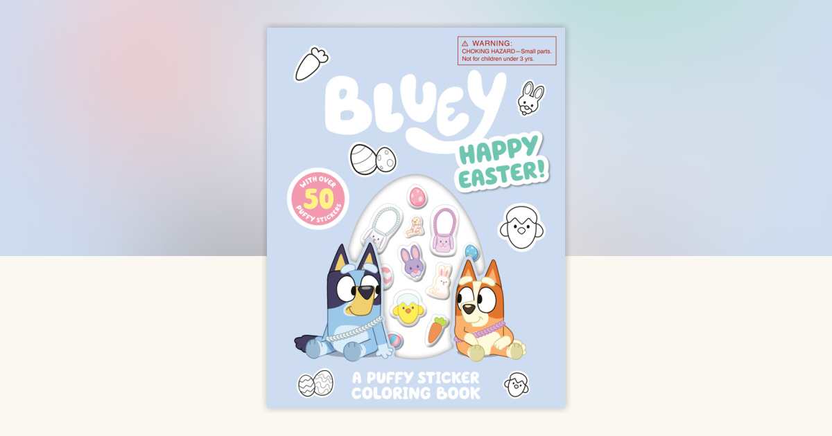 Bluey: Happy Easter! A Puffy Sticker Coloring Book by Penguin Young ...