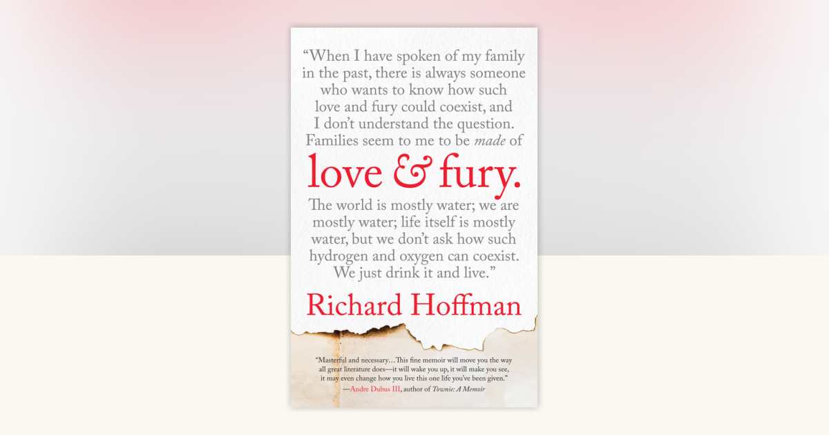 Love and Fury by Richard Hoffman: 9780807042809 | PenguinRandomHouse ...