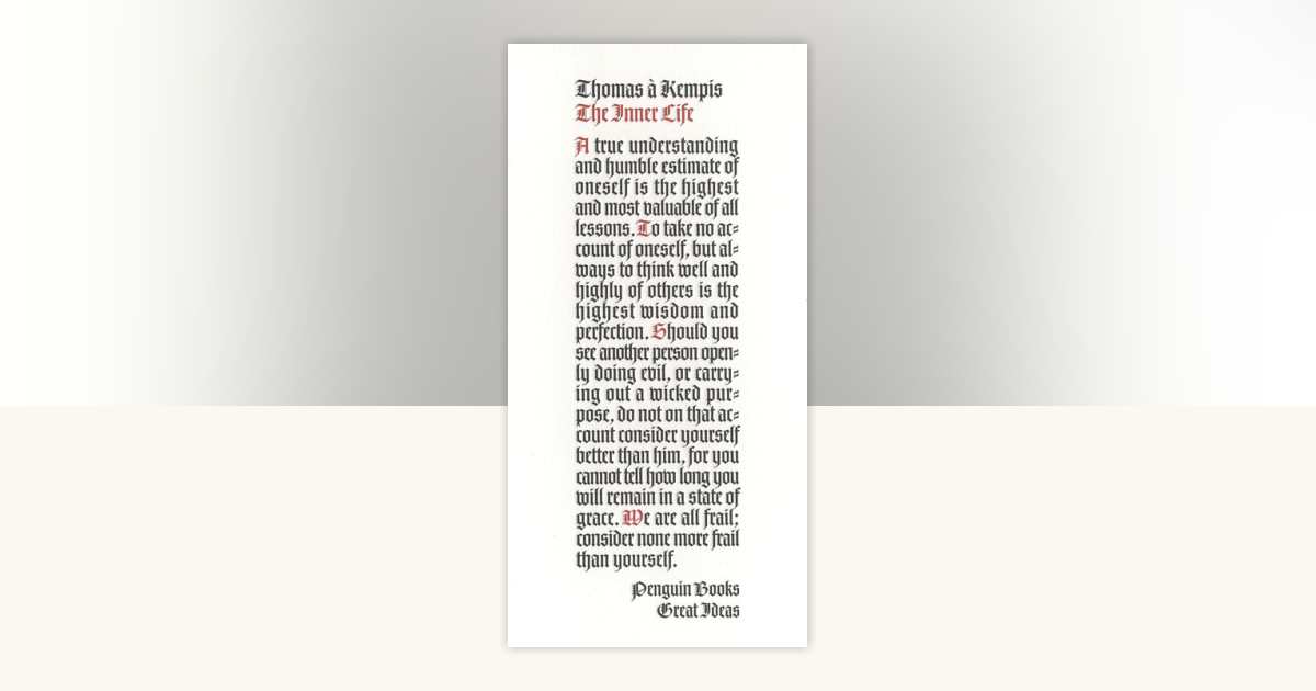 The Inner Life by Thomas à Kempis: 9781101651421 | PenguinRandomHouse ...