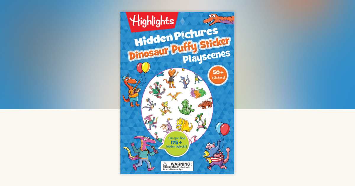 Dinosaur Hidden Pictures Puffy Sticker Playscenes: 9781644721148 ...