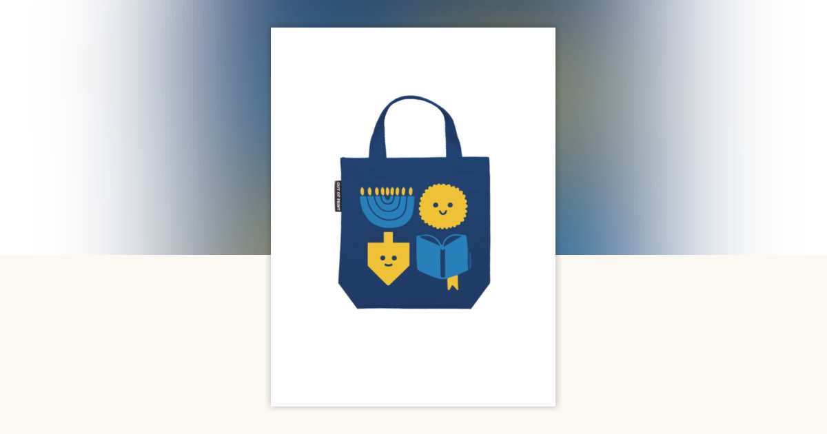 Suzy Ultman's Hannukah: Light Latkes Lit Mini Tote Bag by Out of Print ...