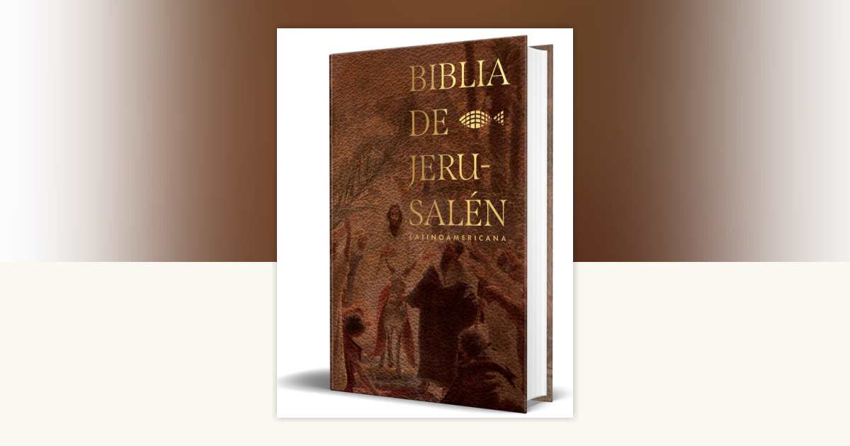 Biblia Católica Biblia de Jerusalén Latinoamericana, tapa dura marrón ...